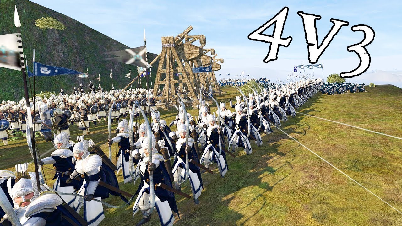 CRAZY MULTI-ARMY BEACH LANDING SIEGE!!! - Third Age Total War Reforged ...