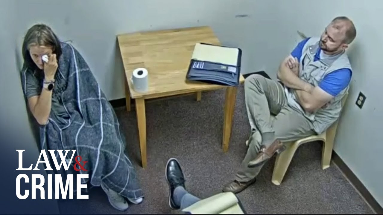 Woman Accused of Murdering Husband Cries in Intense Interrogation - YouTube