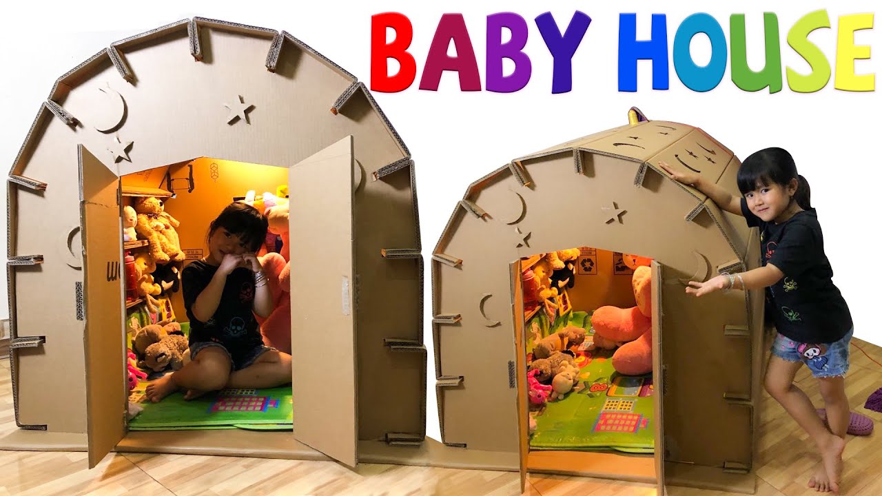 Diy Baby House | Cardboard House - YouTube