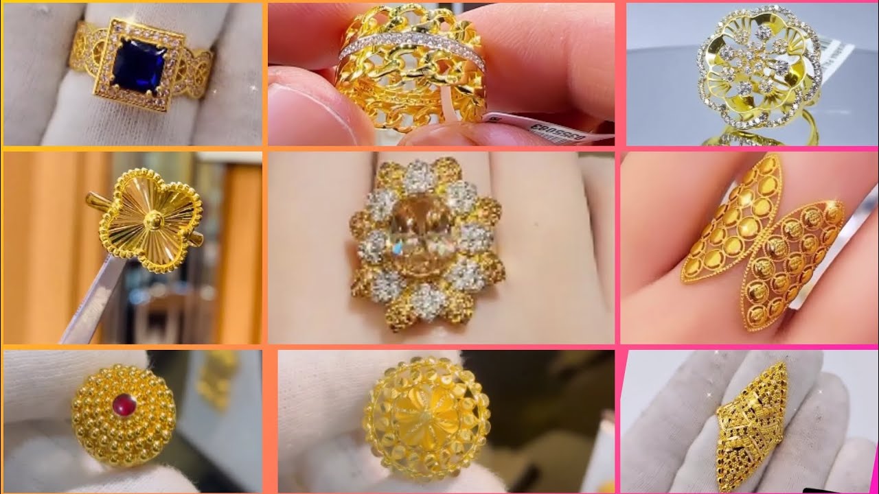 Gold Dimond Ring designs 2024 | Gold Ring designs 2024 | Gold Rings ...