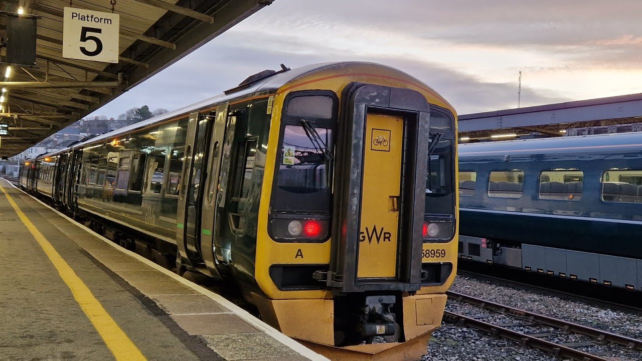 GWR Class 158959 Is Working 2C04 0625 Exeter St Davids To Penzance ...