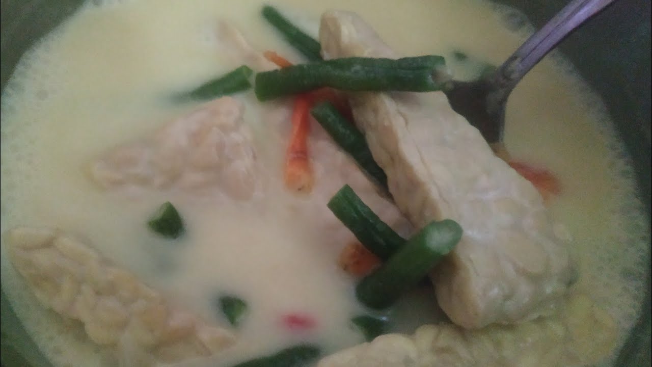 Kuah Lemak Tempe Dan Kacang Panjang - YouTube