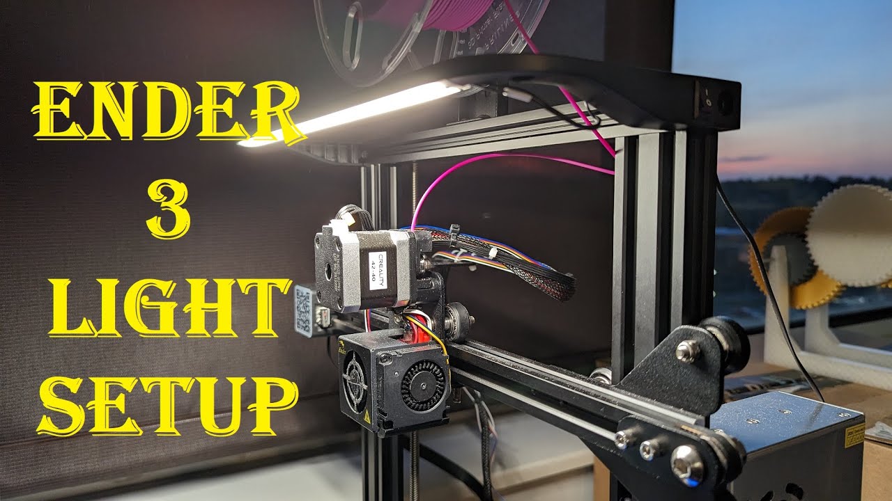 Ender 3 Light Setup | Ender 3 Upgrade #3dprinter - YouTube