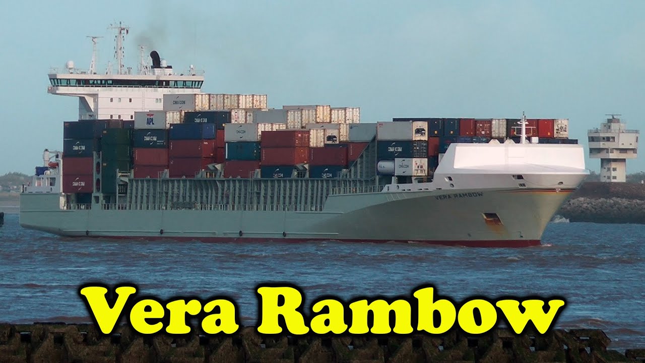 Vera Rambow Container Ship Arriving in Liverpool - YouTube
