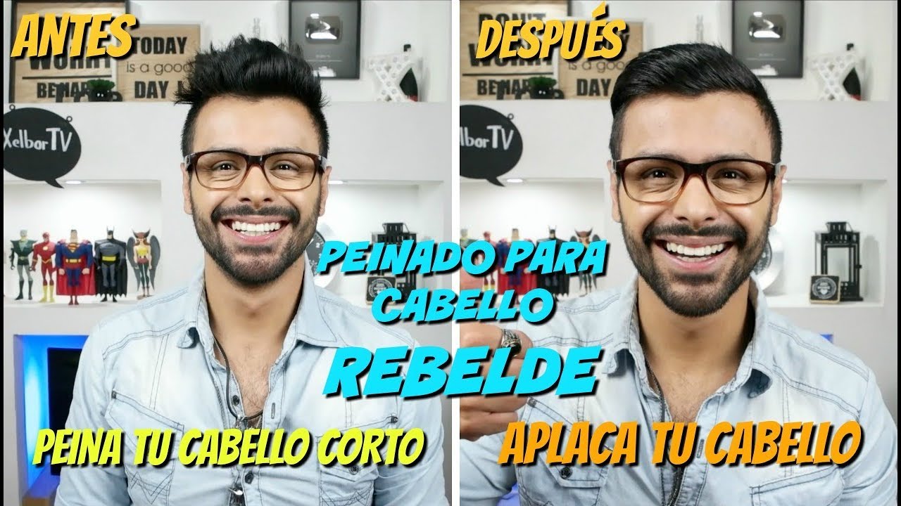 Peinado para cabello corto | ¿Cómo peinar cabello REBELDE? | XELBOR ...