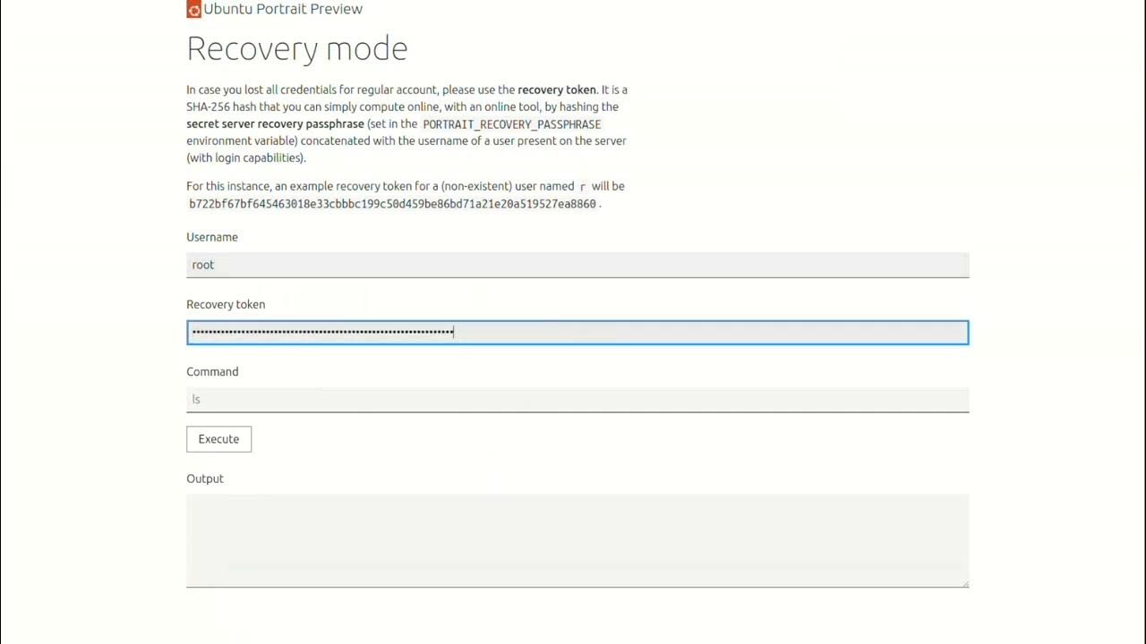 Ubuntu Portrait's Recovery Functionality Demo for The Open Source Fortress - YouTube