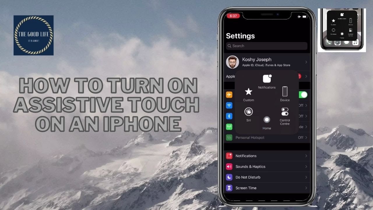 How To Turn On Assistive Touch On An iphone | How To Enable Assistive ...