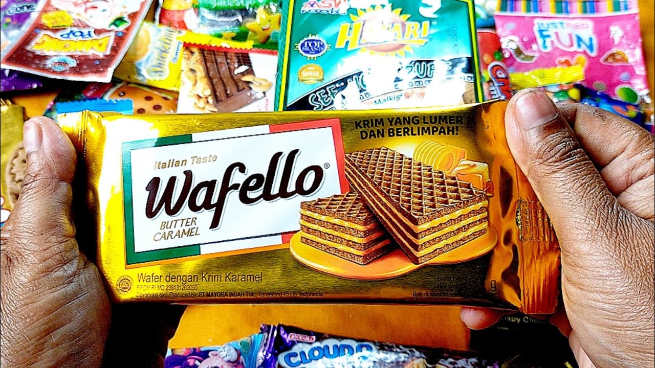 How to Open Some Lots of Candies, Prima Chocolate, Wafello - Elta ASMR ...