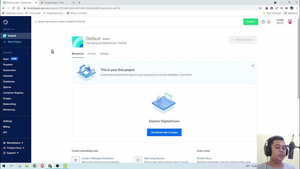 DigitalOcean Part3- Membuat Project - YouTube
