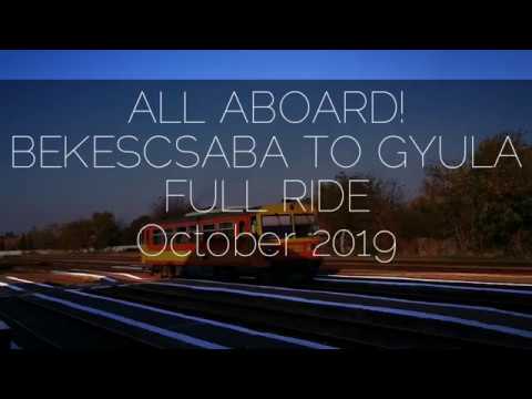 Bekescsaba to Gyula, Hungary Train Ride - Full Ride Shot in 4K OSMO POCKET D-CINELIKE LUT