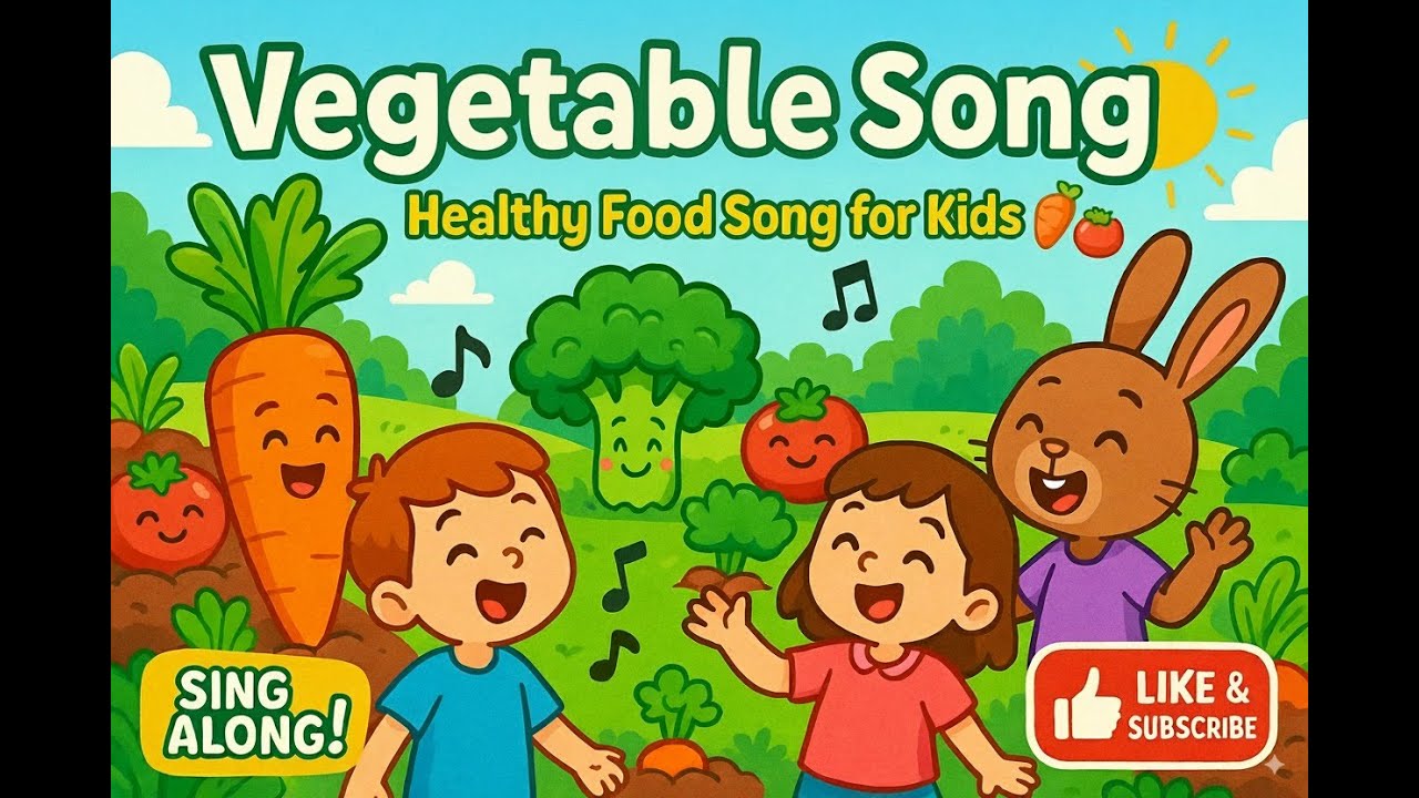 Vegetable Song 🥕🍅 | Healthy Food Song for Kids #vegetablesong @TalesBee ...