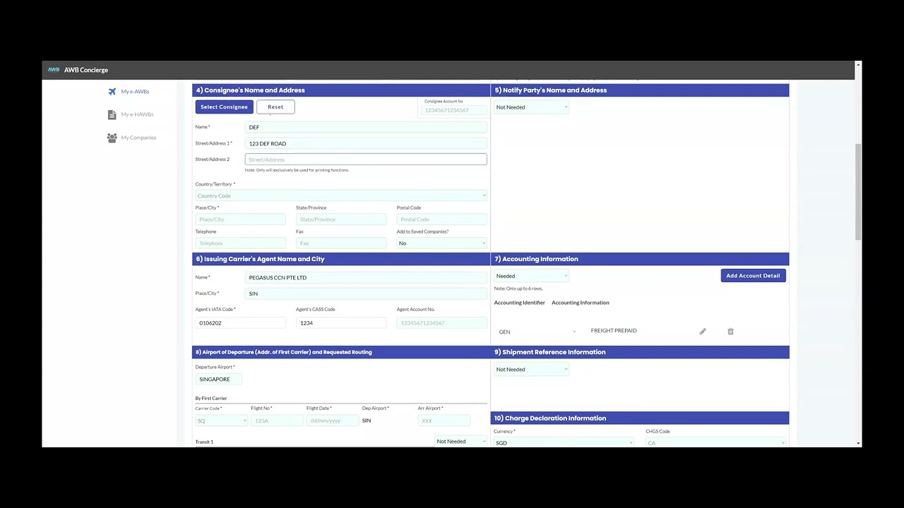 Consignee's Name and Address - YouTube