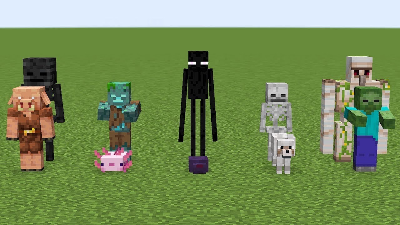 Minecraft mobs and their enemies… - YouTube