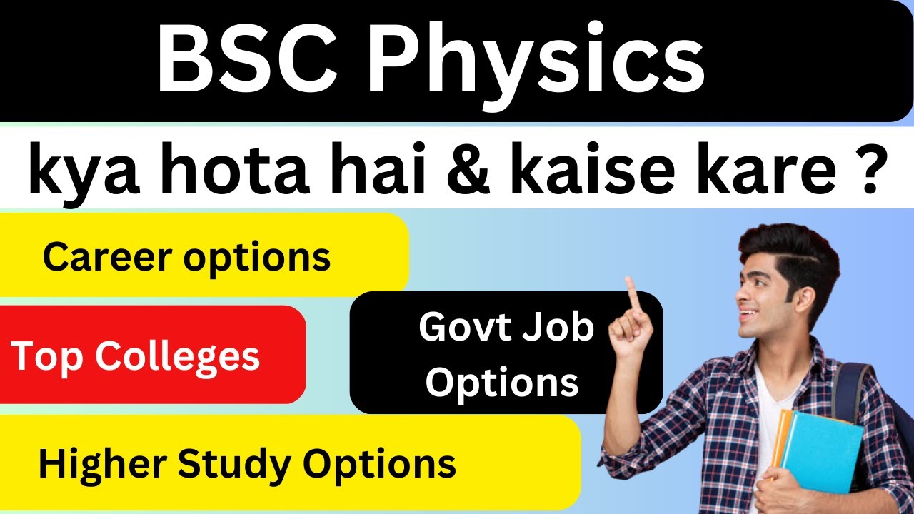 Bsc Physics hons ll Career Options ll Job Oppurtunities l Colleges ll ...