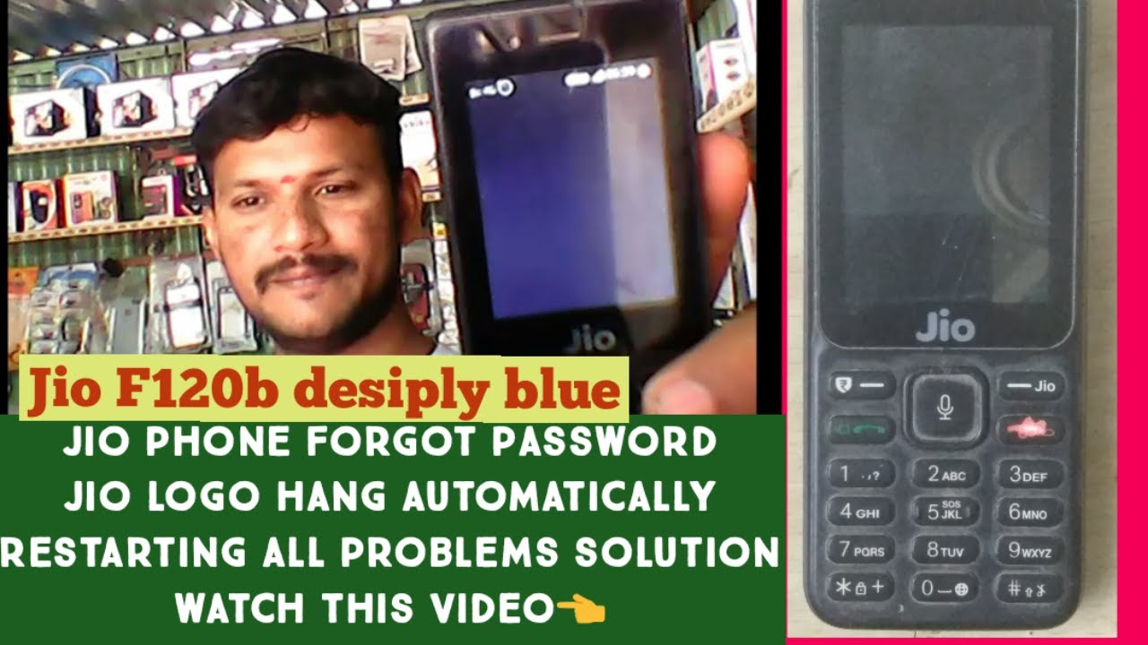 Jio f120b blue display 100% Easy solution - YouTube