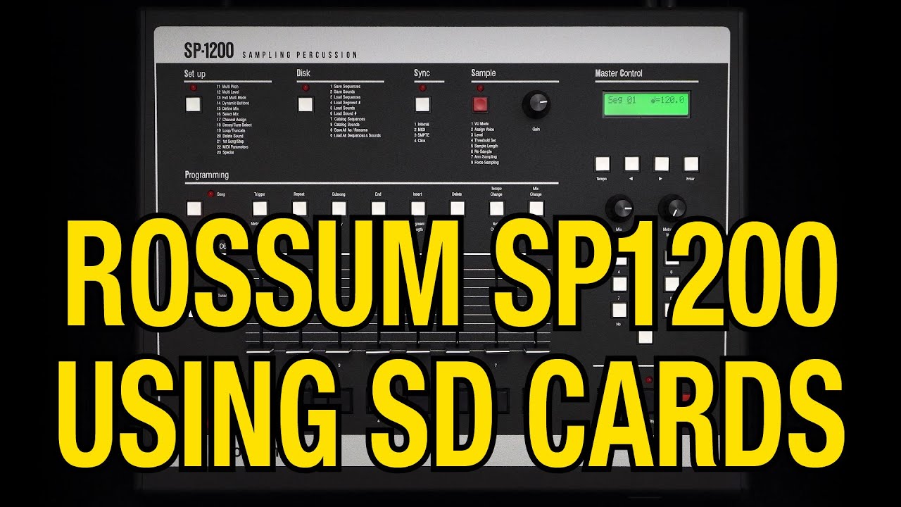 Using SD Cards with the Rossum SP1200 - YouTube