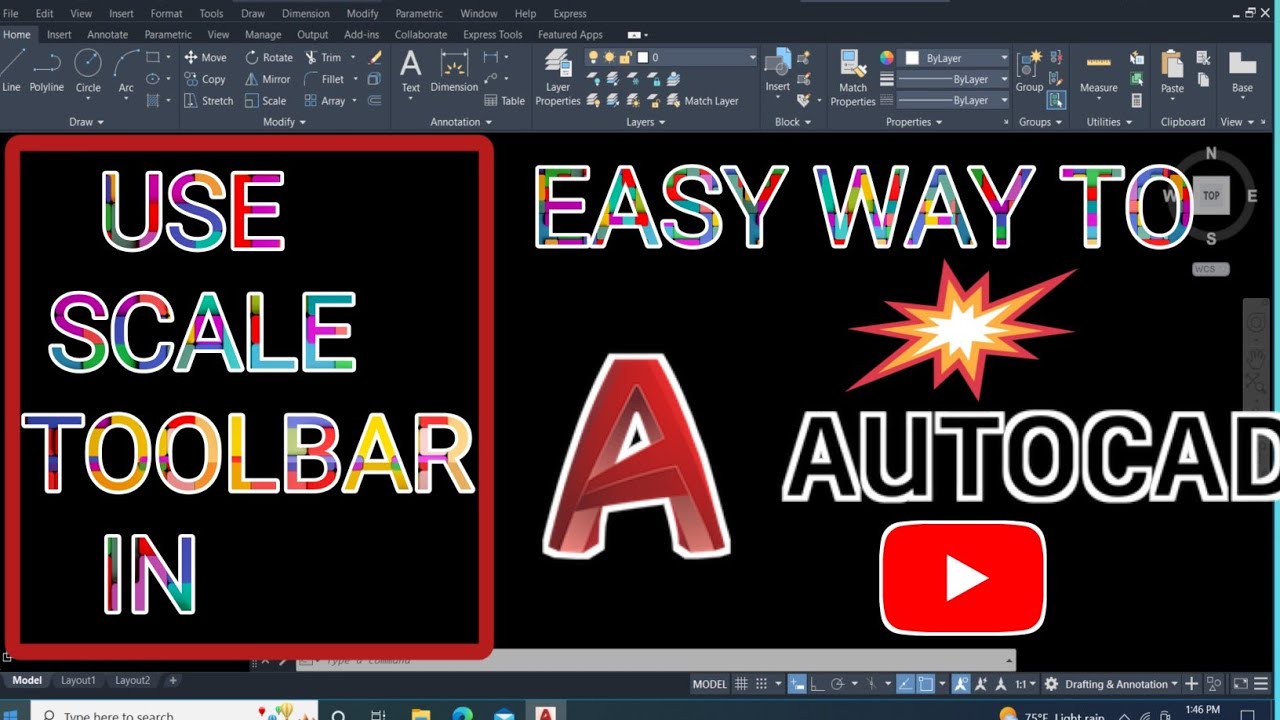 Scale Command In Autocad Autocad Ma Scaling Kasari Garne In Nepali scale-command-in-autocad-autocad-ma-scaling-kasari-garne-in-nepali