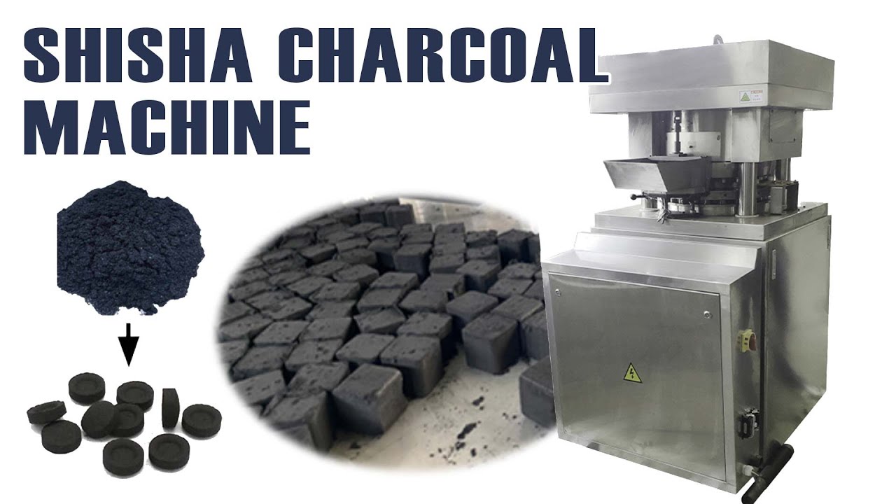 Hookah Charcoal Briquette Machine for Round & Cubic Shisha Charcoal ...