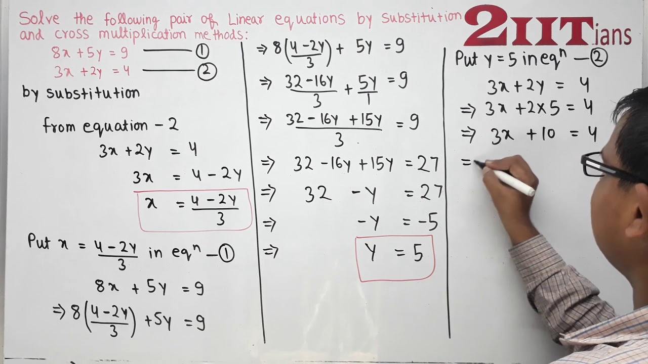 Pair Of Linear Equations Ex3 5 Q3 NCERT Class X YouTube