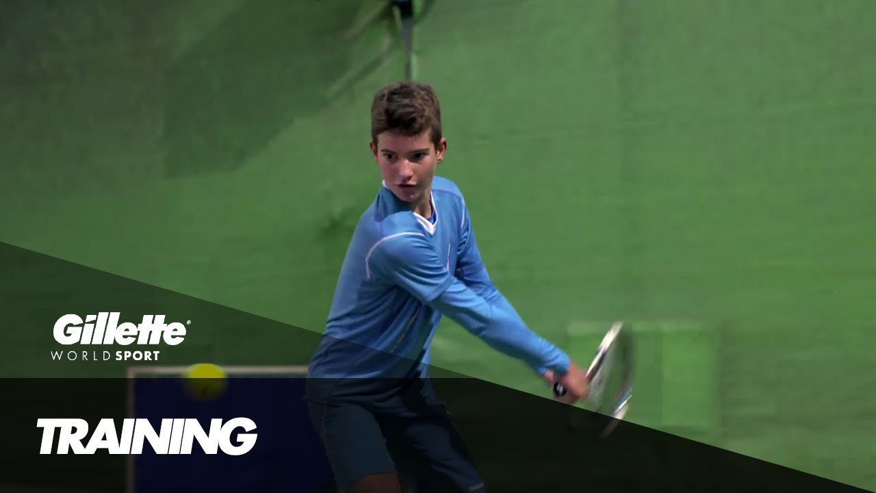 Precision Training with Tennis Prodigy Borna Devald | Gillette World ...