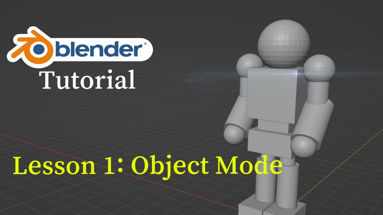 Lesson 1: Object Mode Blender Tutorial - YouTube