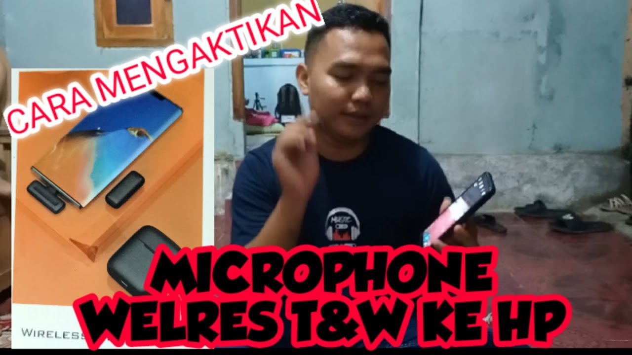 CARA MENGAKTIFKAN MICROPHONE WERLES T&W UNTUK VLOG - YouTube