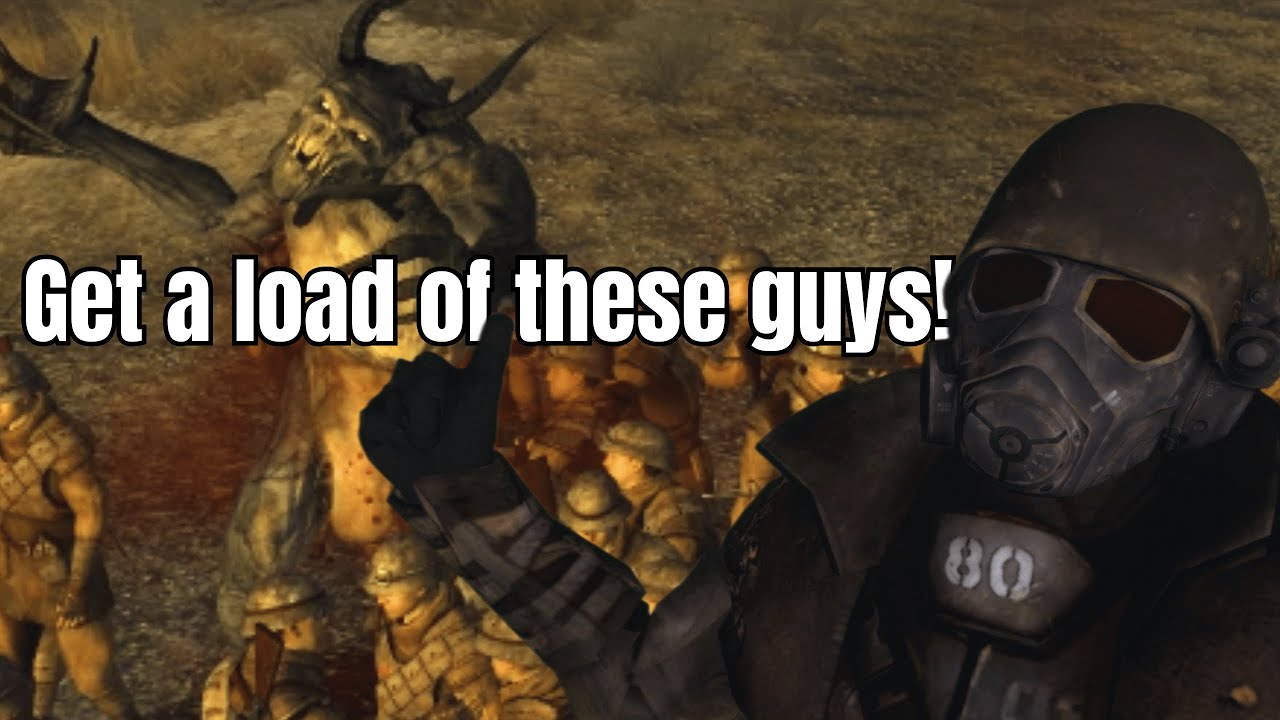100 Humans VS 1 DeathClaw | Fallout New Vegas - YouTube
