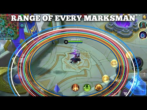 MLBB All UPDATED RANGE OF EVERY MARKSMAN - YouTube