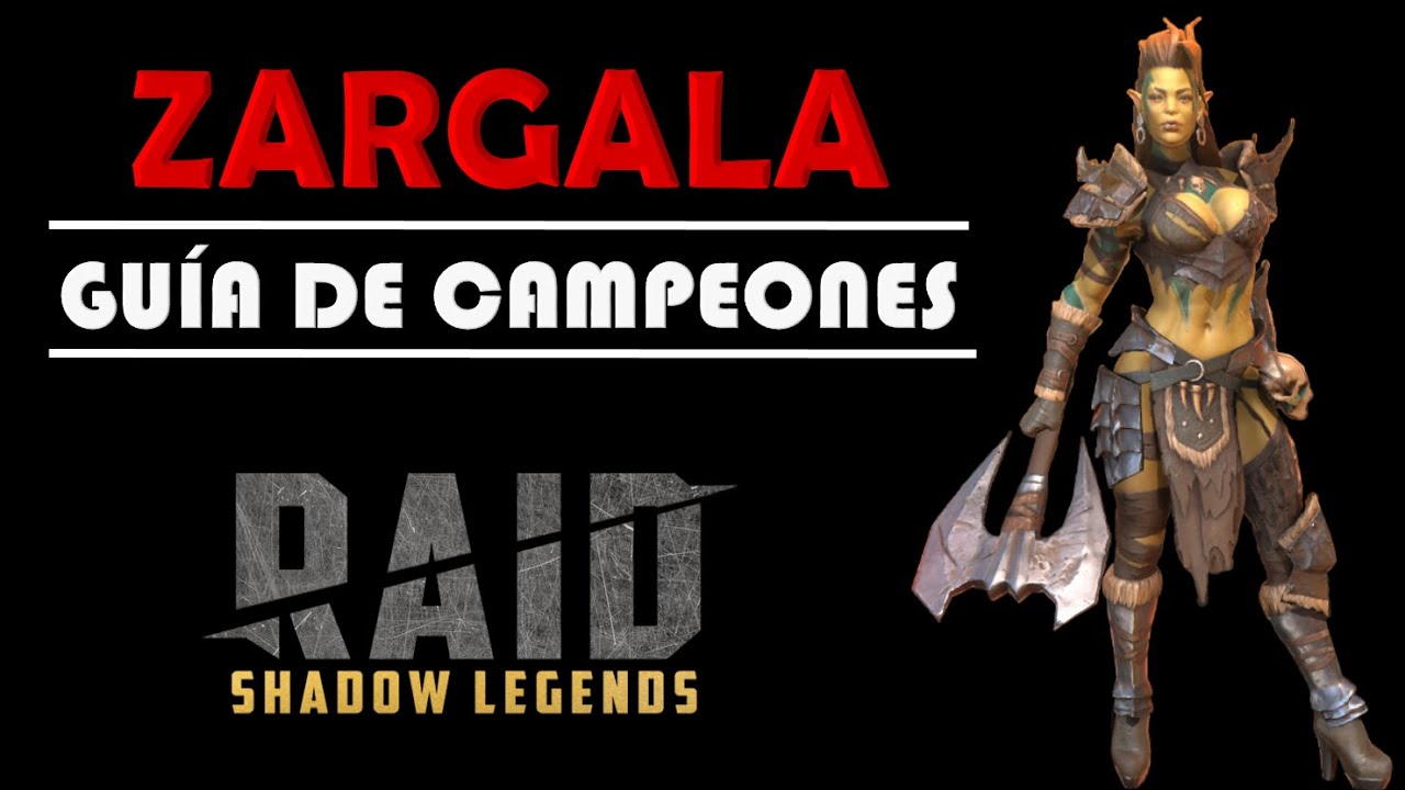 GUÍA ZARGALA: Nuker Épico LETAL - RAID SHADOW LEGENDS - YouTube
