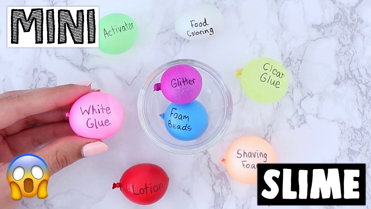 MAKING MINI SLIME WITH BALLOONS! Satisfying Balloon Cutting Tutorial ...