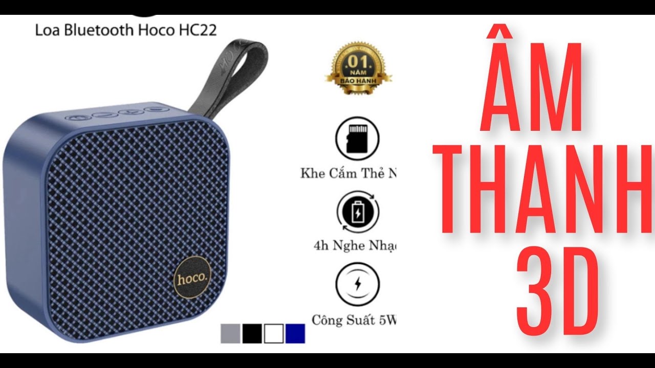 Loa bluetooth Hoco HC22, loa mini để bàn hỗ trợ khe cắm thẻ nhớ, usb ...