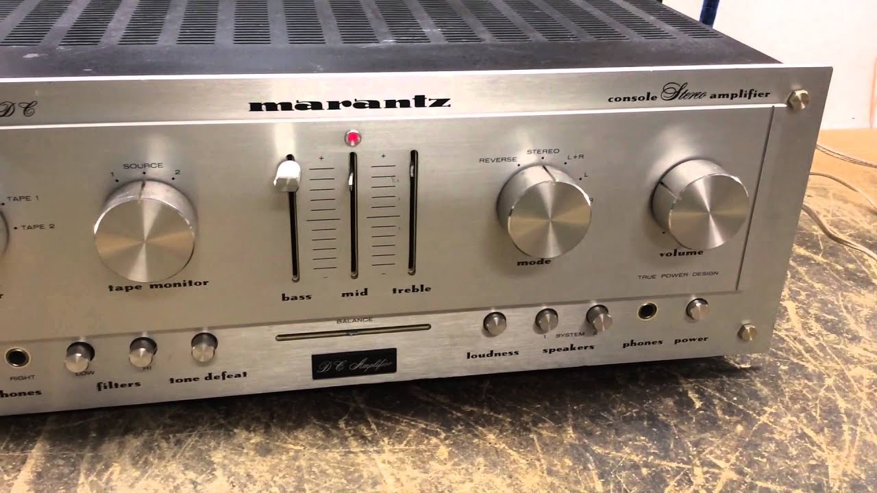 Marantz 1122DC Amplifier - YouTube