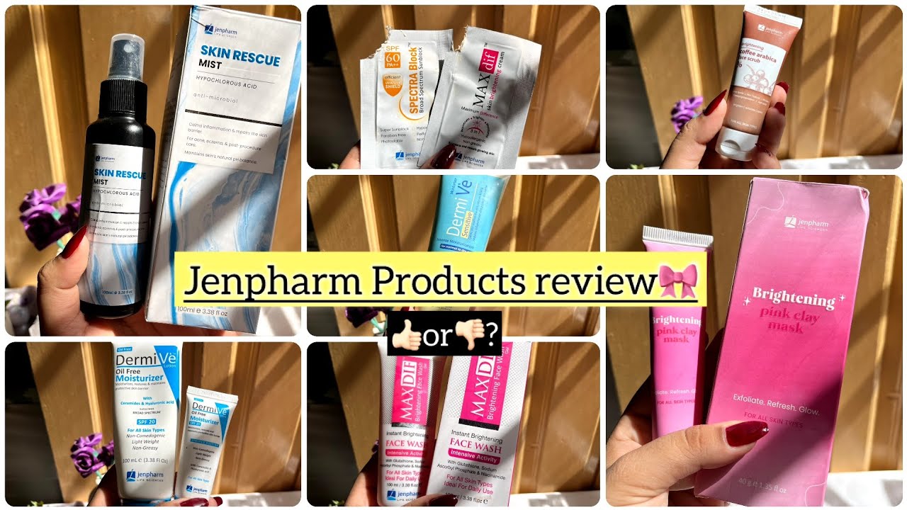 I TRIED all these Jenpharm products 🌺| 👍🏻 or👎🏻? #jenpharm #brightening ...