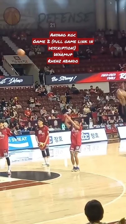 Rhenz Abando Omari Spellman Monroe & Anyang KGC warm-up b4 KBL Final Game 2 vs Seoul SK Knights ...