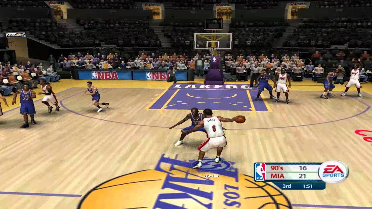 NBA Live 2006_HEAT VS 90'All Star - YouTube