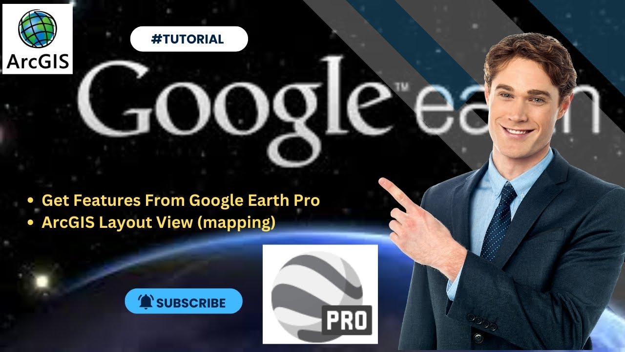 Get Features From Google Earth Pro & ArcGIS Layout View (mapping) - YouTube