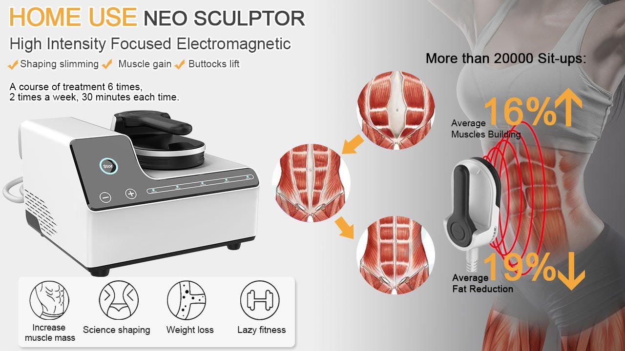 home use em body sculpt neo device - YouTube