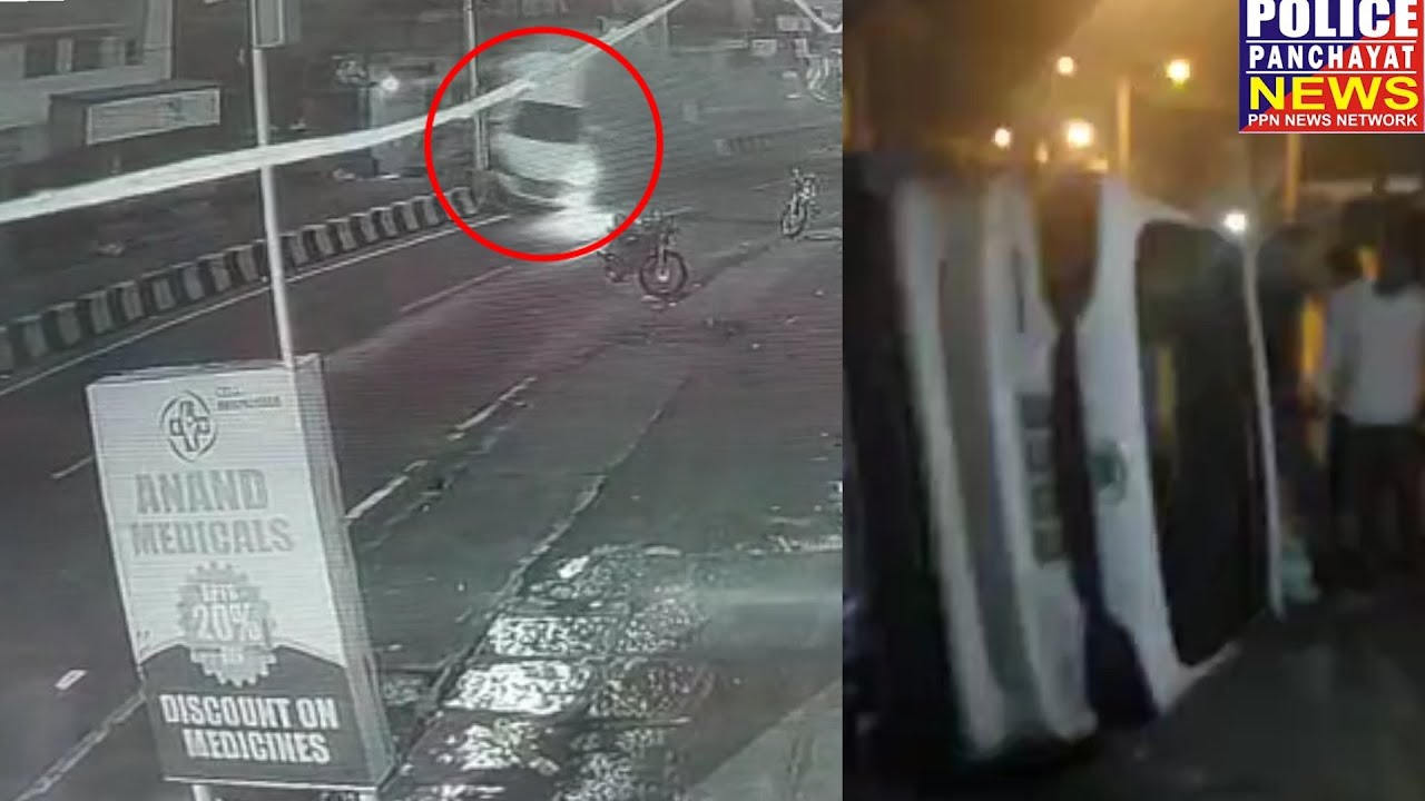 last-night-a-speedy-car-hit-road-divider-near-n-v-college-gulbarga-two
