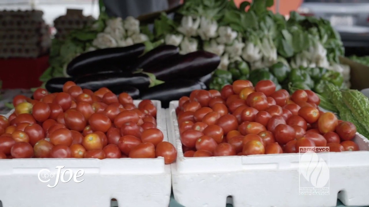 Joel visits the Diego Martin Namdevco Farmers' Market - YouTube