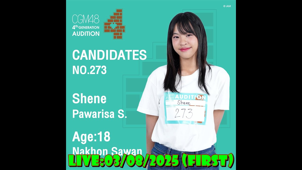 Shenae CGM48 : 03/08/2025 (First) - YouTube
