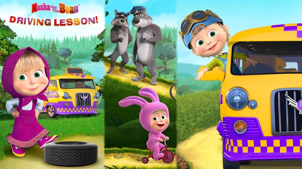 Masha and the Bear: Climb Racing and Car Games - Kids Games | Android ...