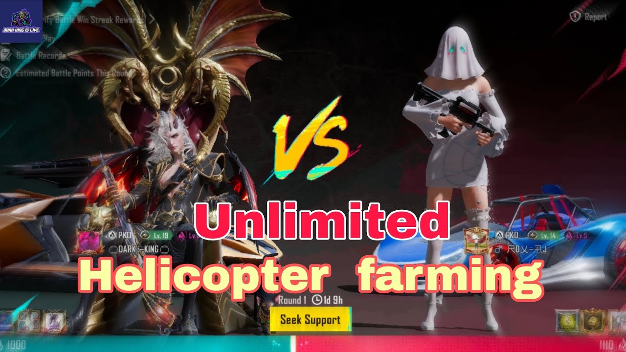 BGMI HELICOPTER 🚁 FARMING 🧺 | pop battle pk 1 to pk 10 | # ...