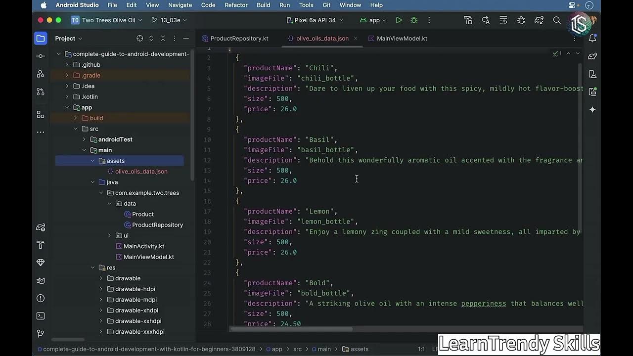 Read Files from Assets in Android | Kotlin Tutorial - YouTube