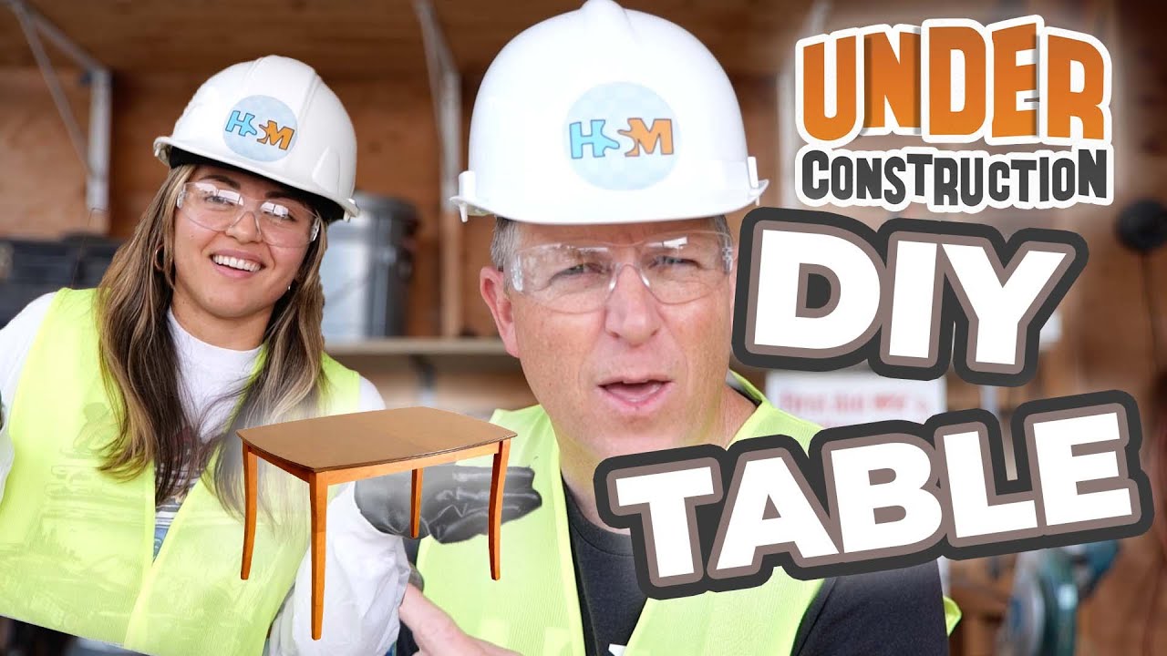 HOW TO BUILD A TABLE // UNDER CONSTRUCTION - YouTube