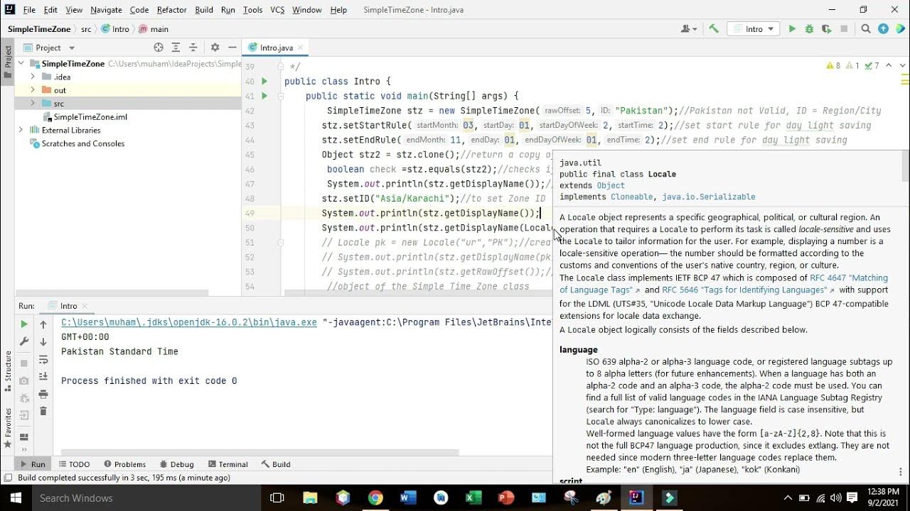 SimpleTimeZone Class in Java | Time Zone in Java | Chirag E Sehar - YouTube