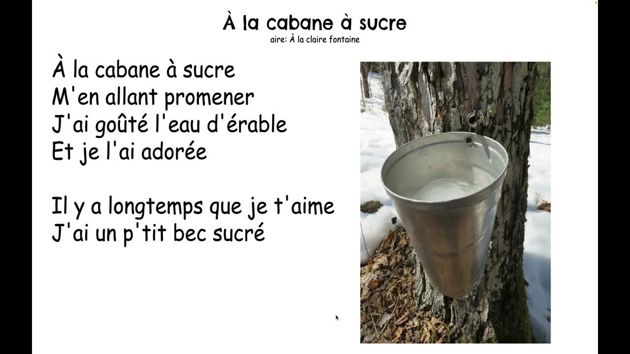 Cabane à Sucre Chanson - YouTube