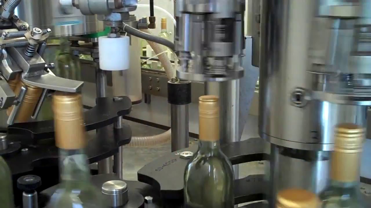 Screw Cap Dispensing at Signature Mobile Bottlers in Portland, OR - YouTube