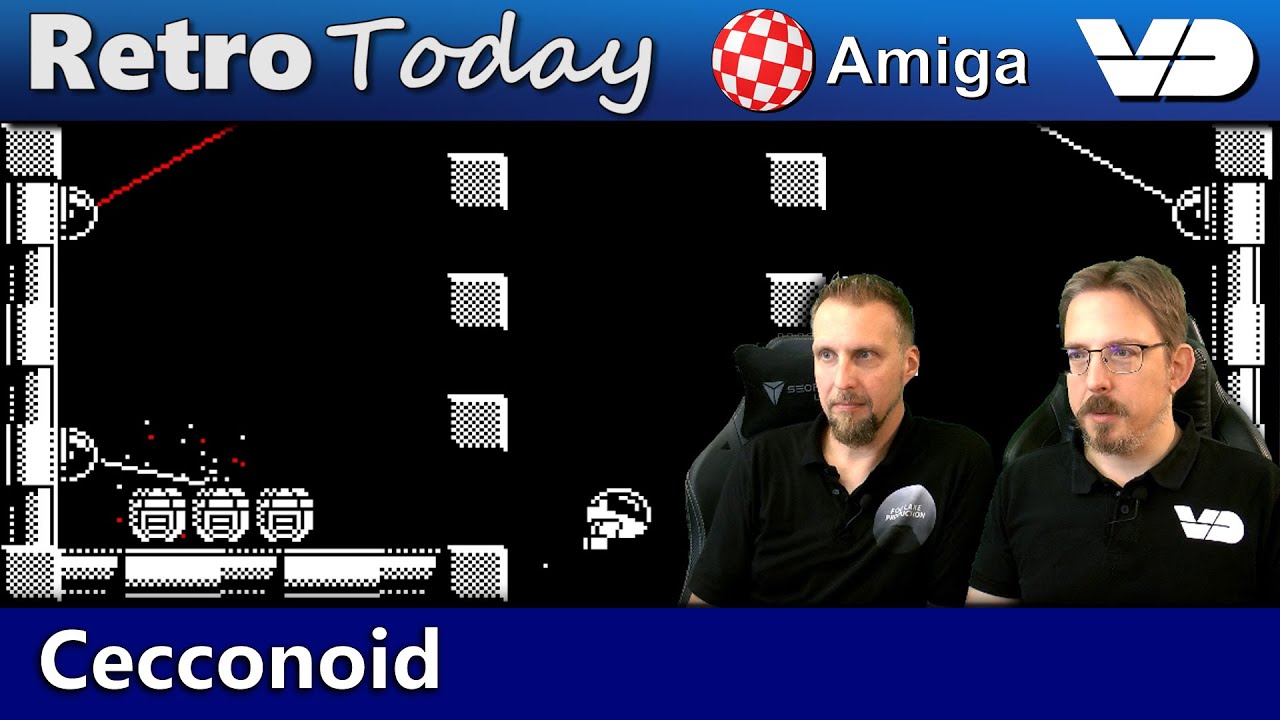 Cecconoid: In Schwarz/Weiß durch das Raumschiff (RetroToday/Amiga) - mit @foglakeproduction ...
