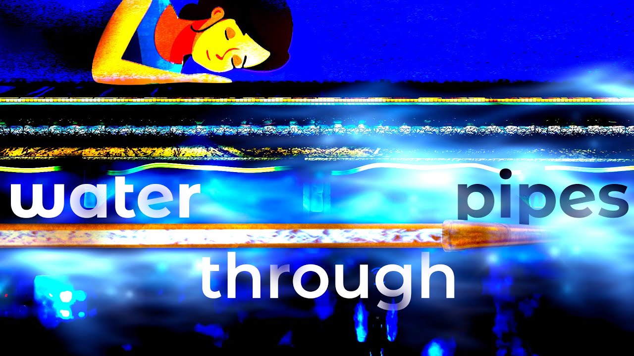 Let's sleep on the floor, calming water sounds moving through pipes 💧 ...