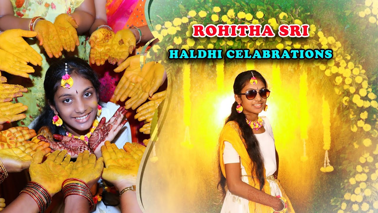 Lohitha Sri Haldi Celebrations watch Full Video ♥️_Clicks Photography ...
